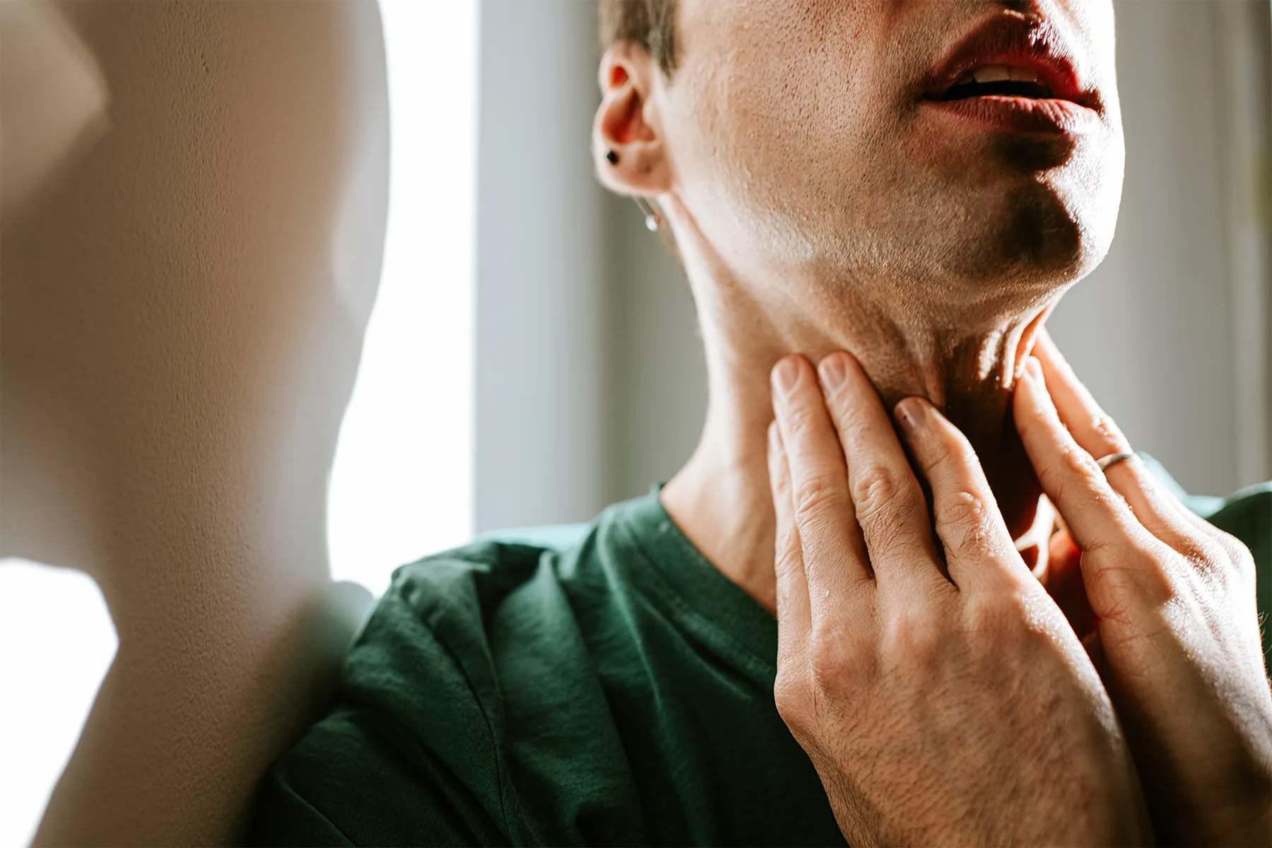 burning feeling down throat